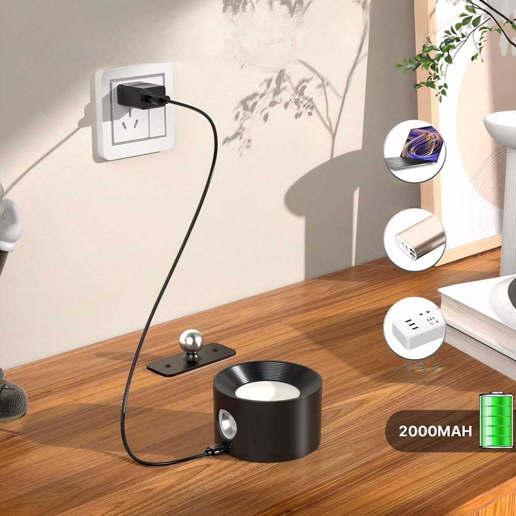 Oplaadbare leeslamp voor aan de muur • Prachtige Lampen